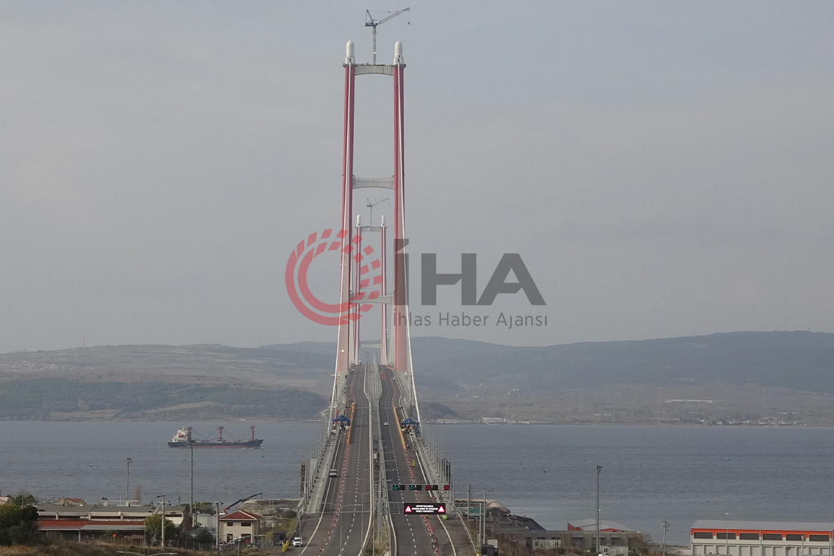 1915 Çanakkale Köprüsü 334 metre kule yüksekliğine ulaştı İhlas Haber ...